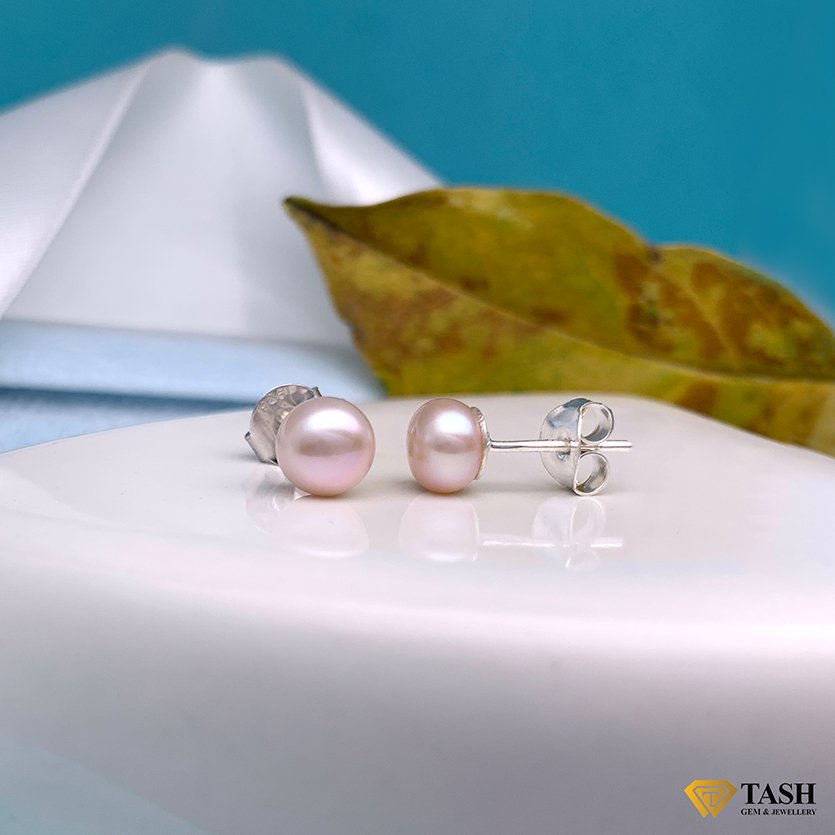 Keira Pink Pearl Jewelry Set - tashlk.com